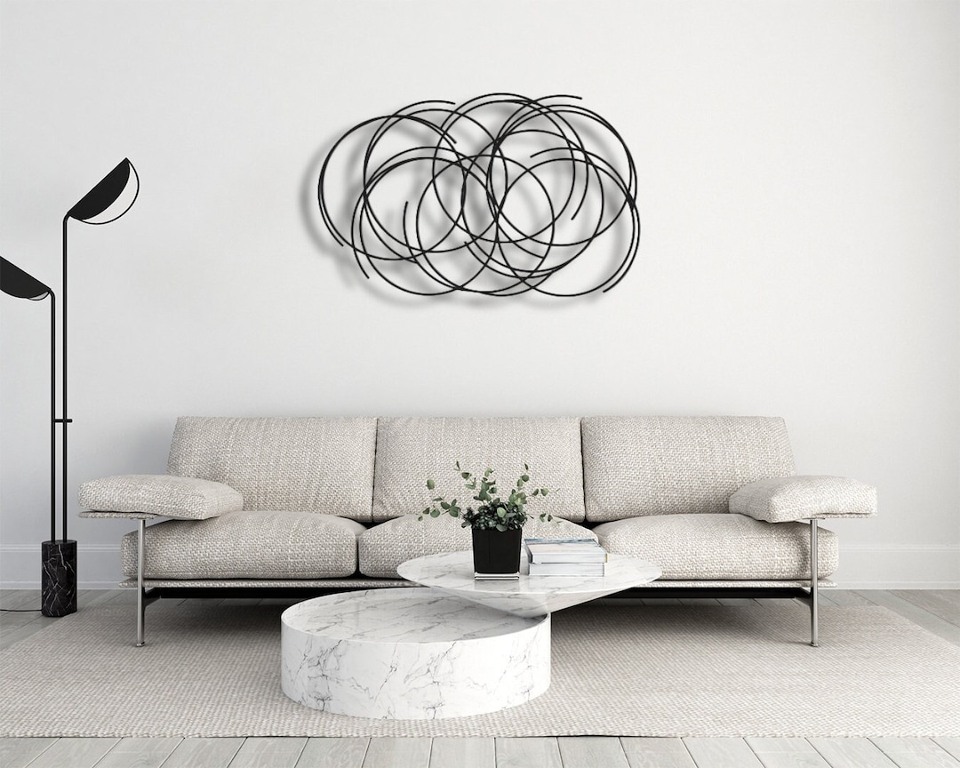 Metal Line Art, Sign Art for Wall,abstract Linear Metal Wall Art,indoor ...