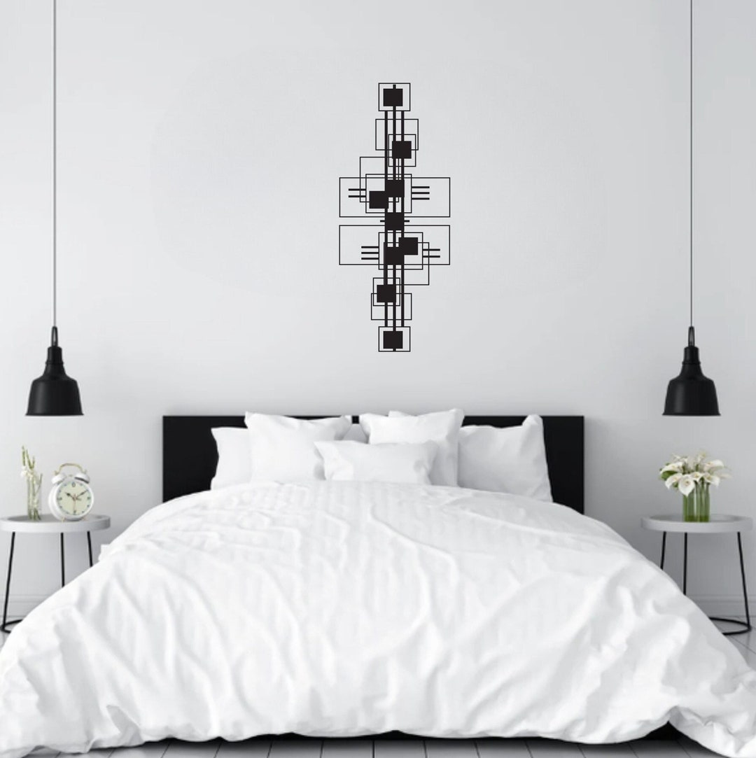 Vertical Square and Rectangular Metal Wall Hanging Entryway - Etsy