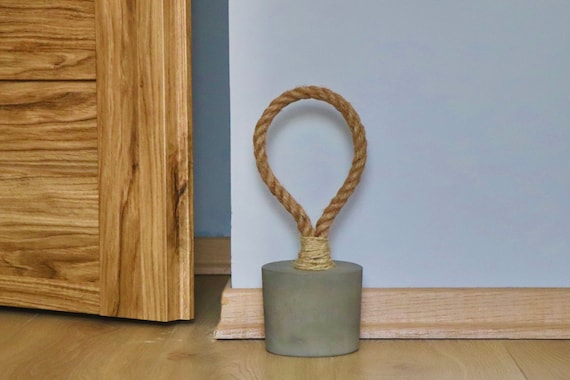 Heavy Door Stopper With Rope Cement Door Holder With Handle | Etsy