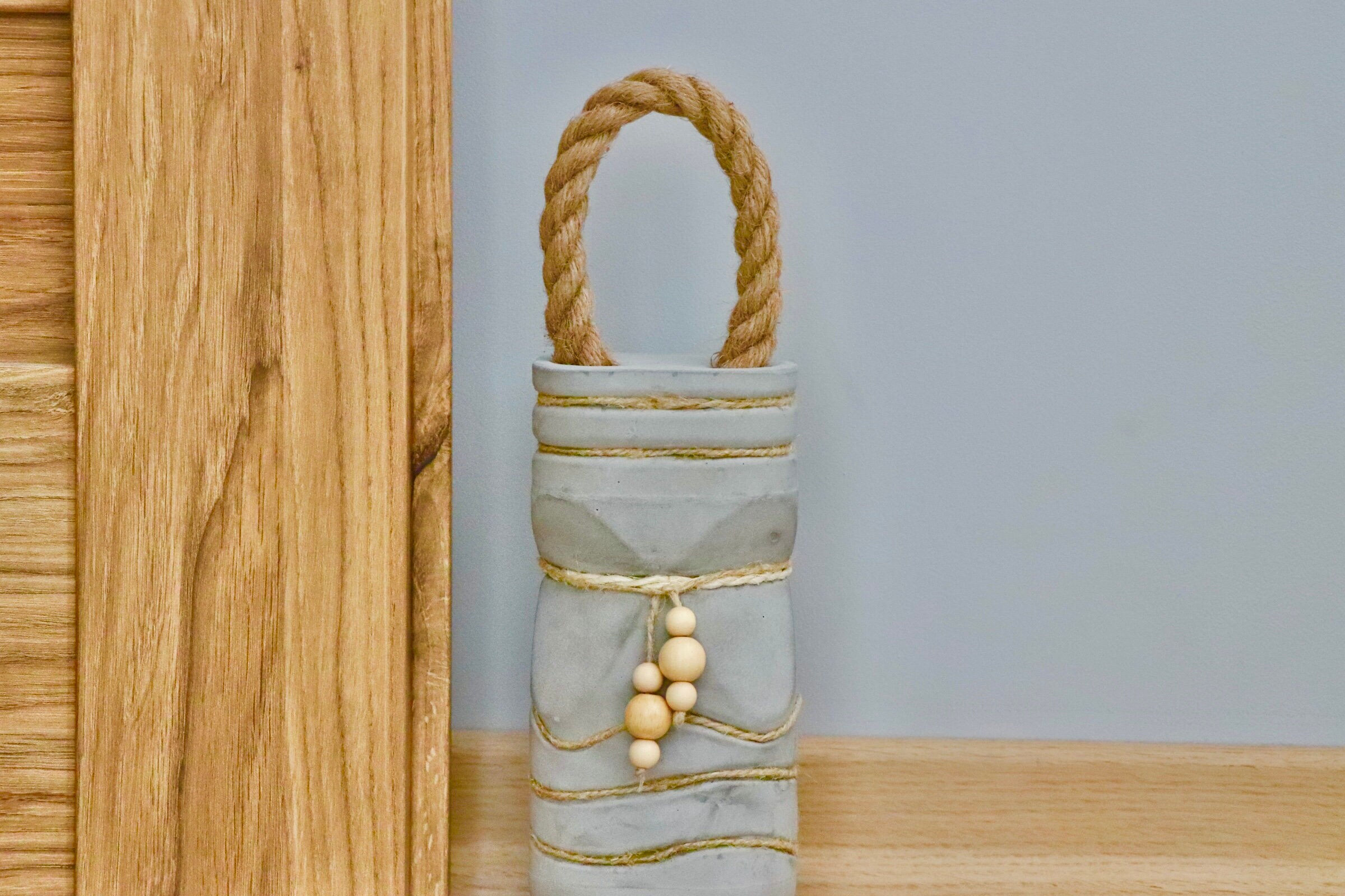 Heavy Cement Door Stopper With Rope Handle: Scandinavian Decor - Etsy