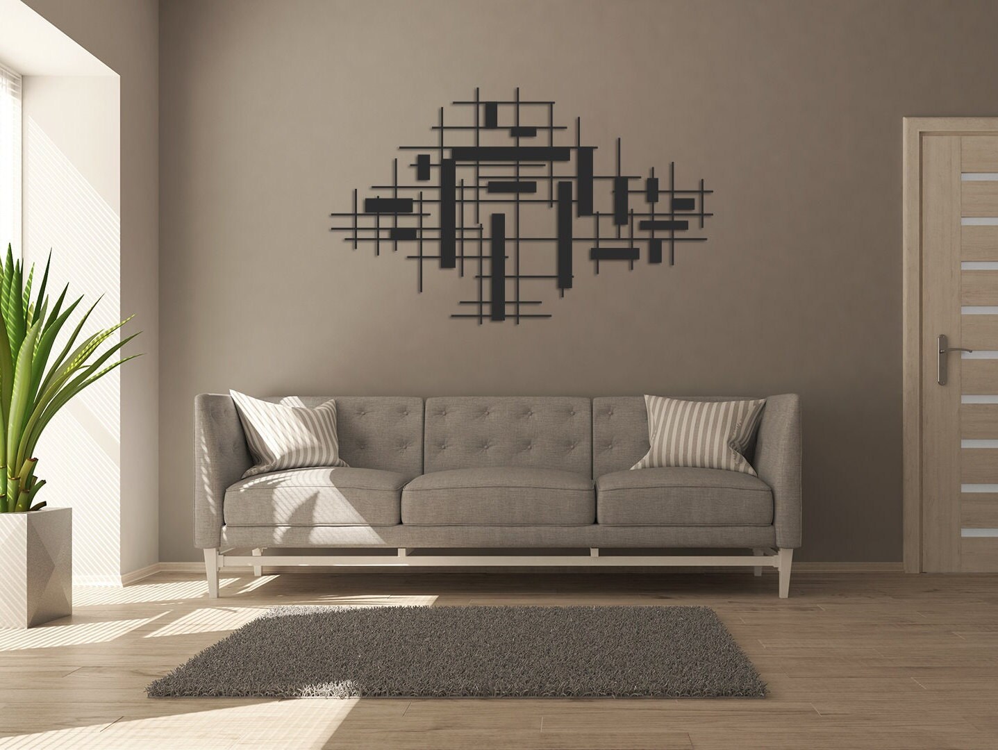 Horizontal Wall Art Unique Modern Decoration for Bedroom - Etsy