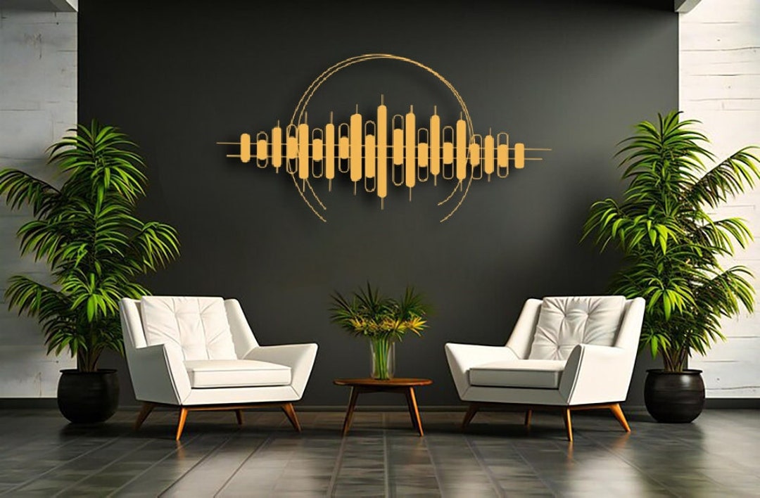 Gold Modern Living Room Wall Sculpture, Metal Luxury Wall Hanging,mid ...