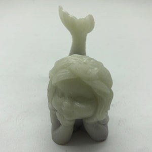 Luminous Stones Quartz Crystal Hand Carved Mermaid Sculpture Glows in ...