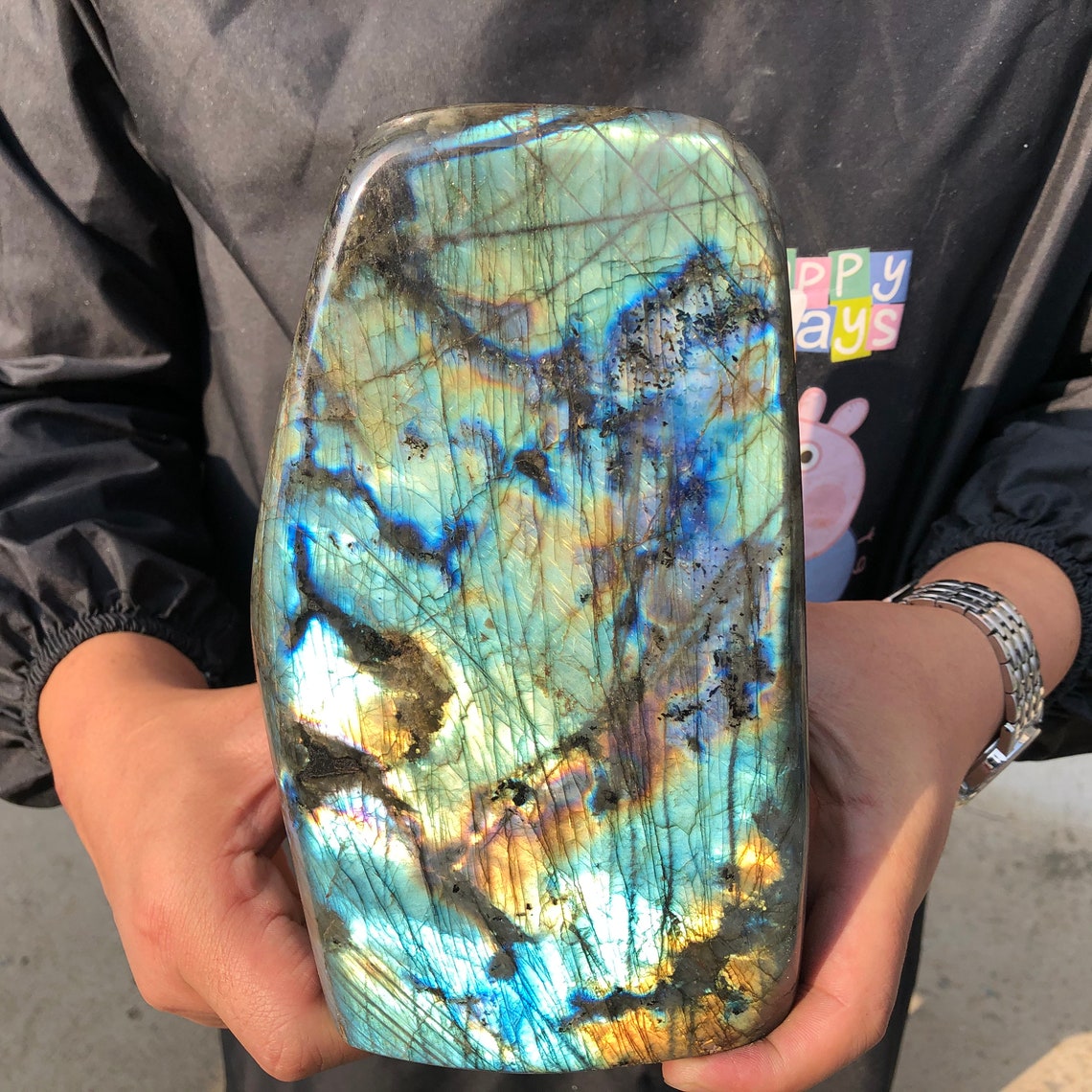 Natural Labradorite Quartz Crystal Specimen Quartz Crystal - Etsy