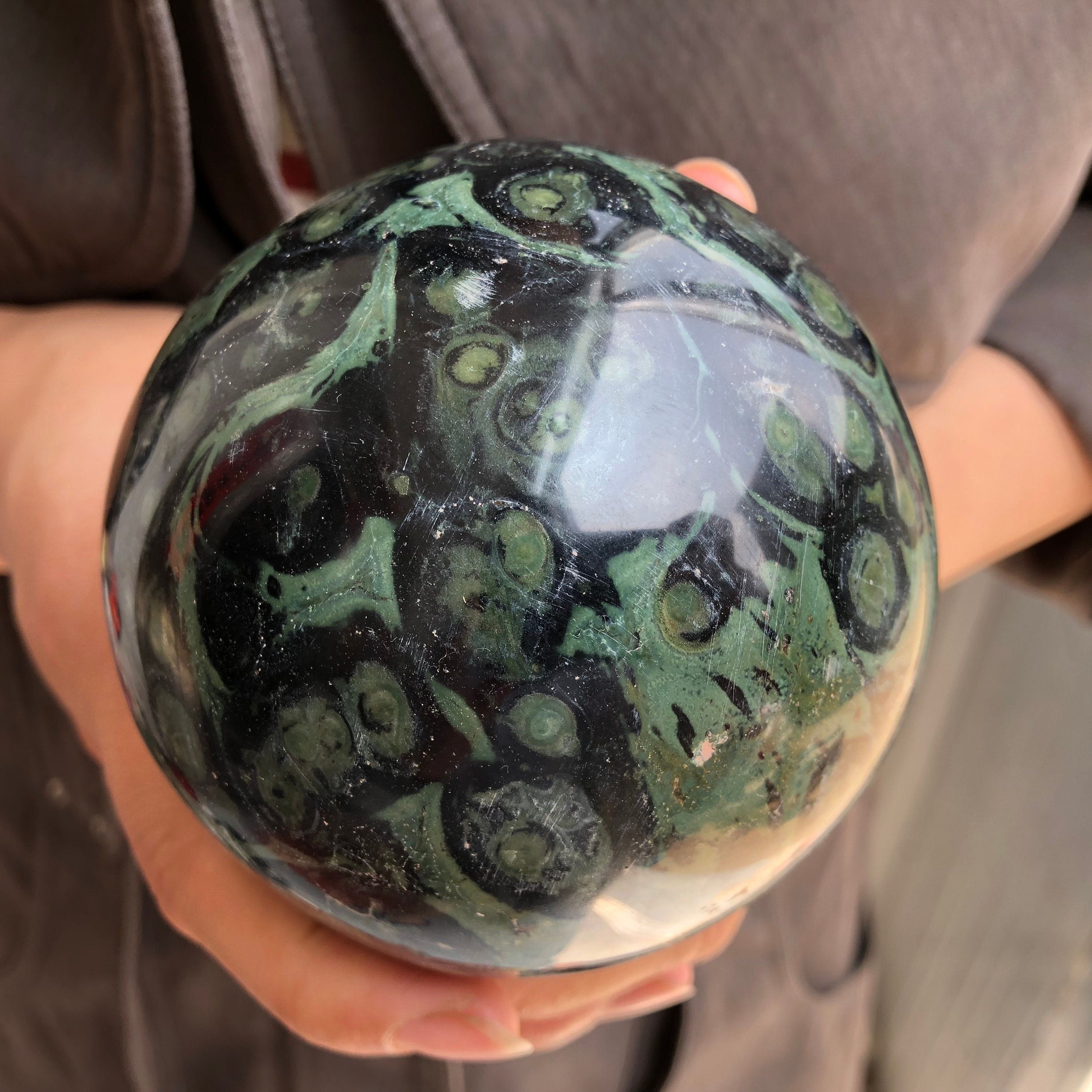 Natural Kambaba Jasper Sphere Quartz Crystal Ball Reiki | Etsy