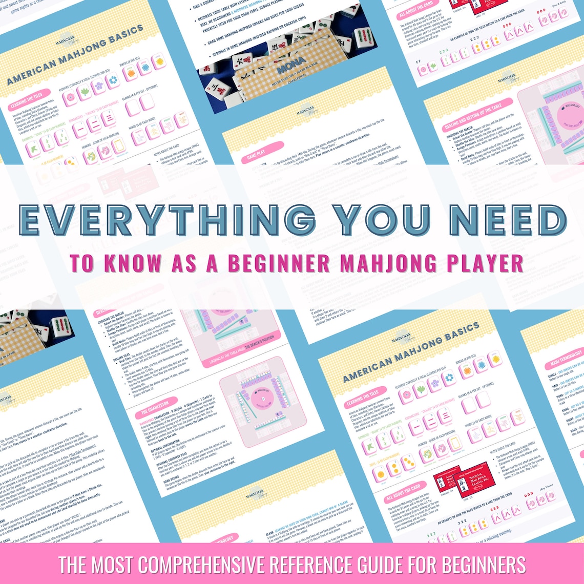 Quick Visual Reference Guide to American Mahjong: How to Play, Tiles ...