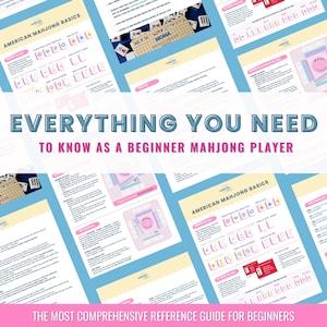 Quick Visual Reference Guide to American Mahjong: How to Play, Tiles ...