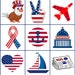 PATRIOTIC BINGO GAME - Includes 16 Different Cards Using 36 Different ...