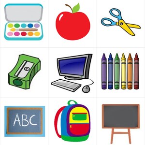 BACK-TO-SCHOOL Bingo Game, With 16 Different Cards, and Instructions on ...