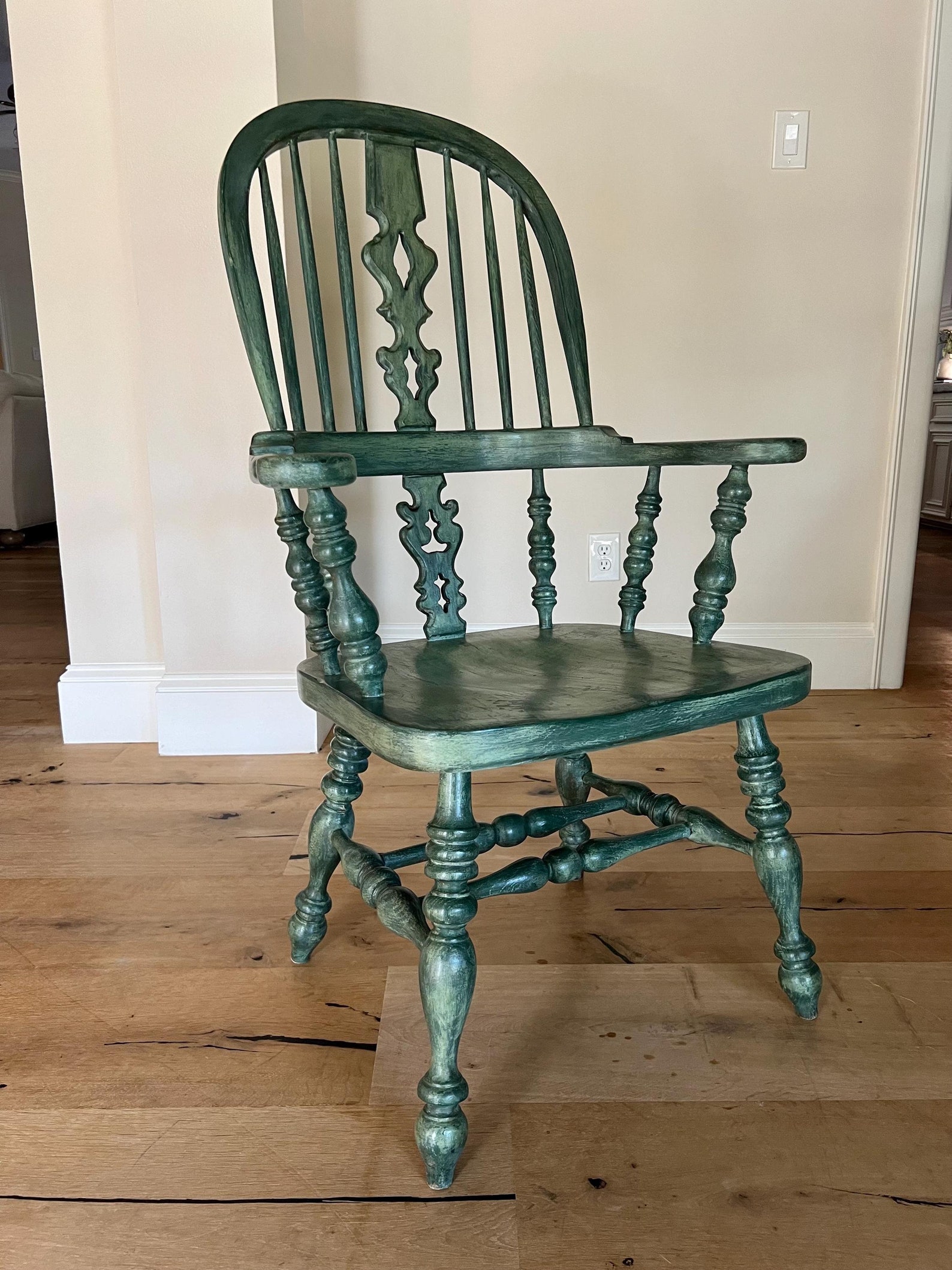 Green Windsor Chair - Etsy