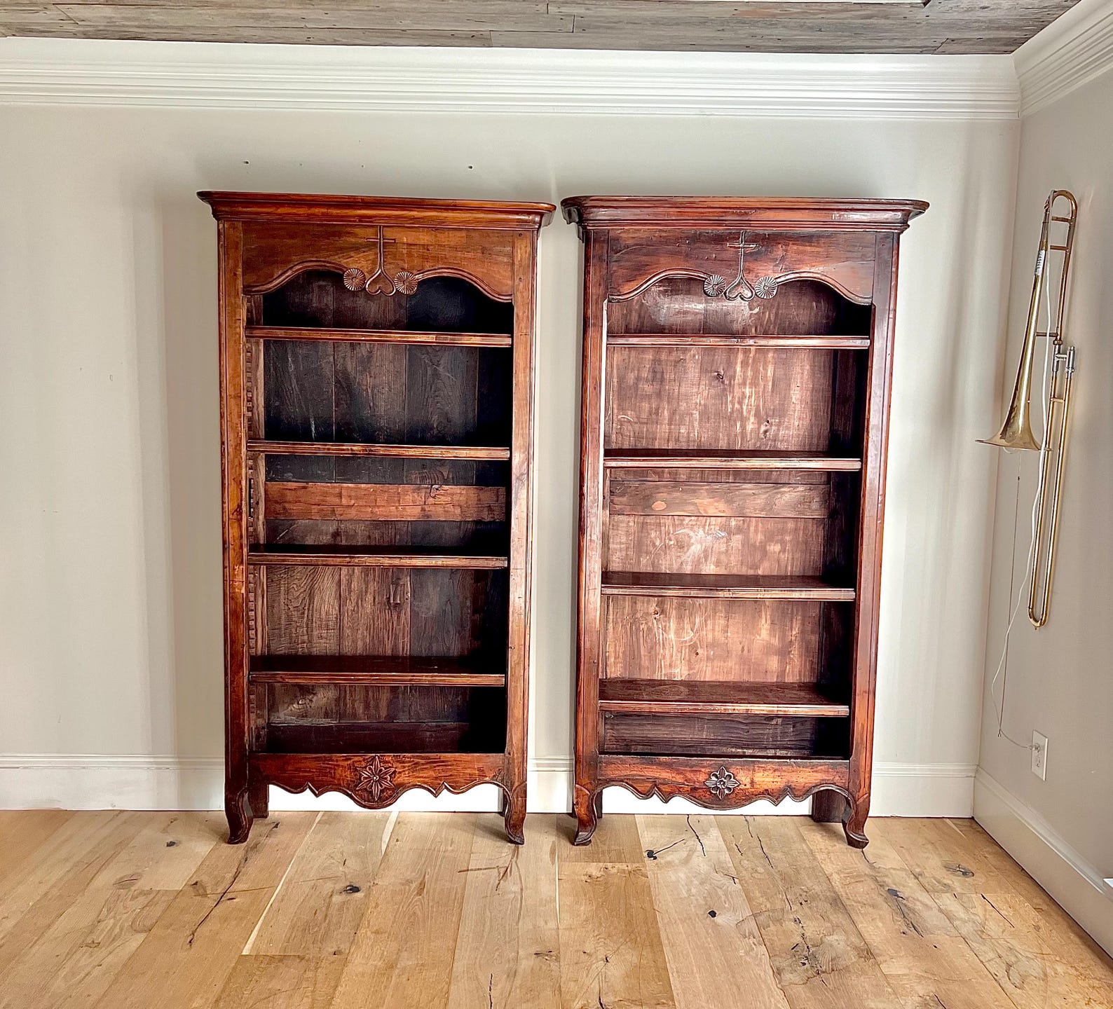 RARE! Pair of Antique French Provincial Bookcases - Etsy
