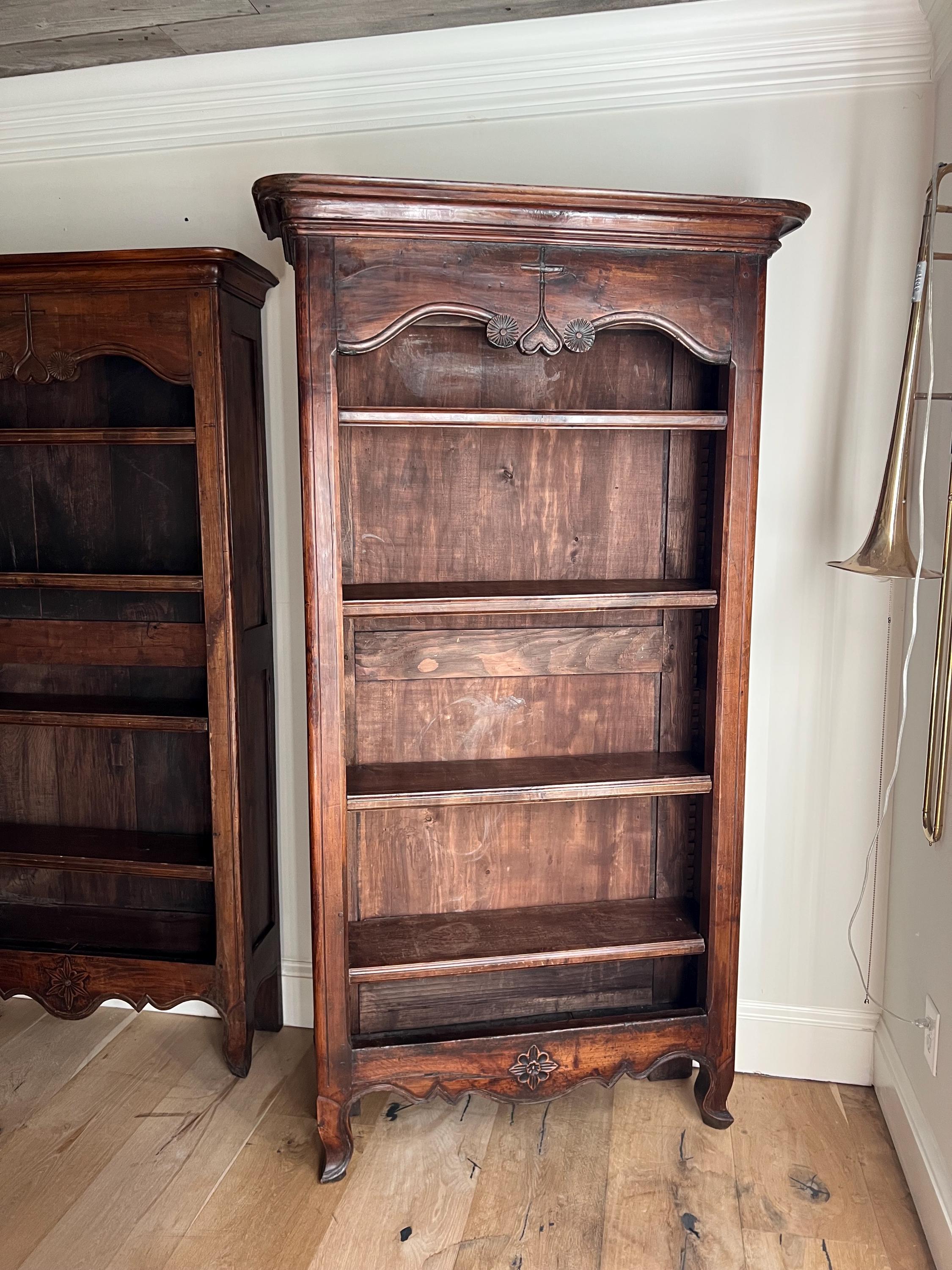 RARE! Pair of Antique French Provincial Bookcases - Etsy