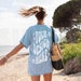 OVERSIZED Blue T-shirt BACK Mockup, GILDAN 5000 Model Mockup, Gildan ...
