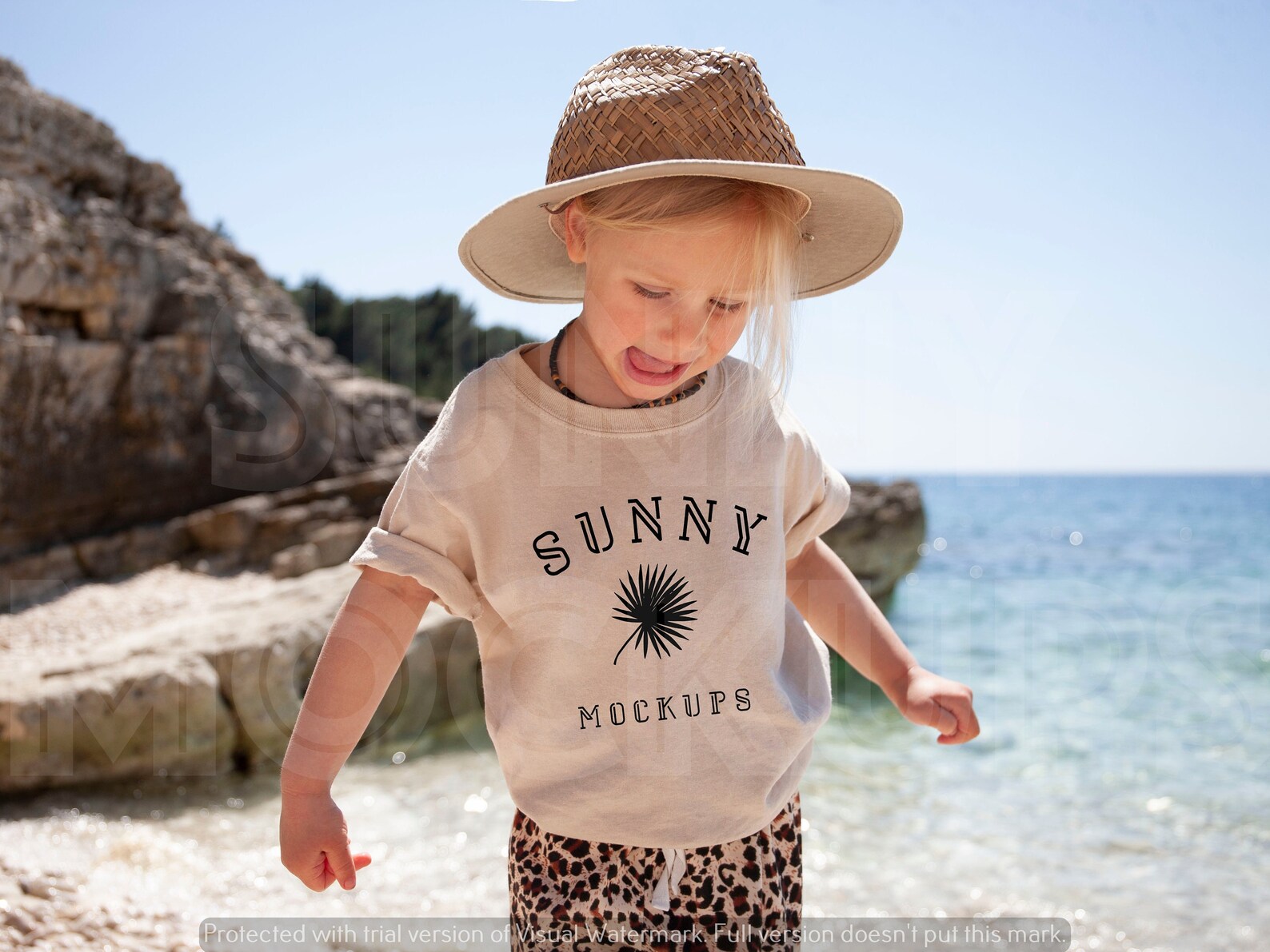 Kids T-shirt Mockup Gildan 5000B SAND T-shirt Kids Model | Etsy