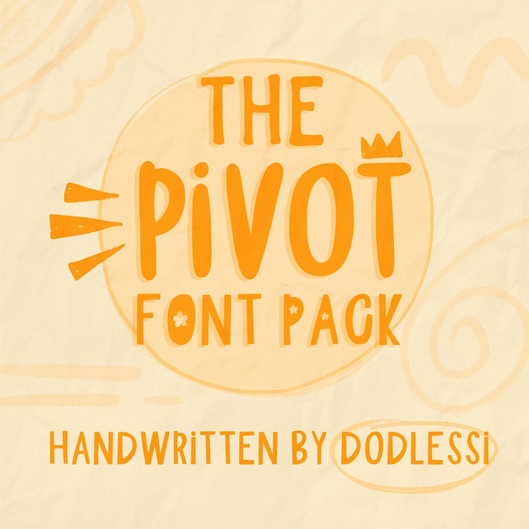 PIVOT FONT PACK : - Etsy