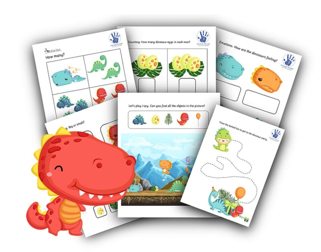 Dinosaur Edition Busy Book Printable PDF - Etsy