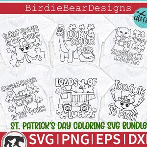 St Patricks Day Coloring Svg Coloring Shirt Svg Kids St - Etsy