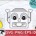 Robot SVG Valentine Coloring Svg Robot Coloring SVG Robot Valentines ...