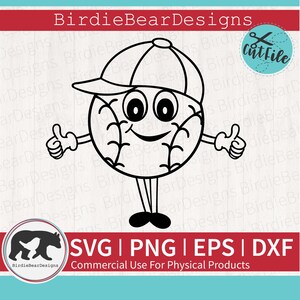 Baseball Svg Baseball Face Svg Baseball Outline Svg Tball - Etsy