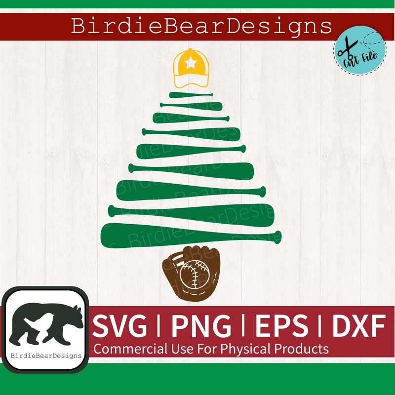 Baseball Christmas Svg - Etsy