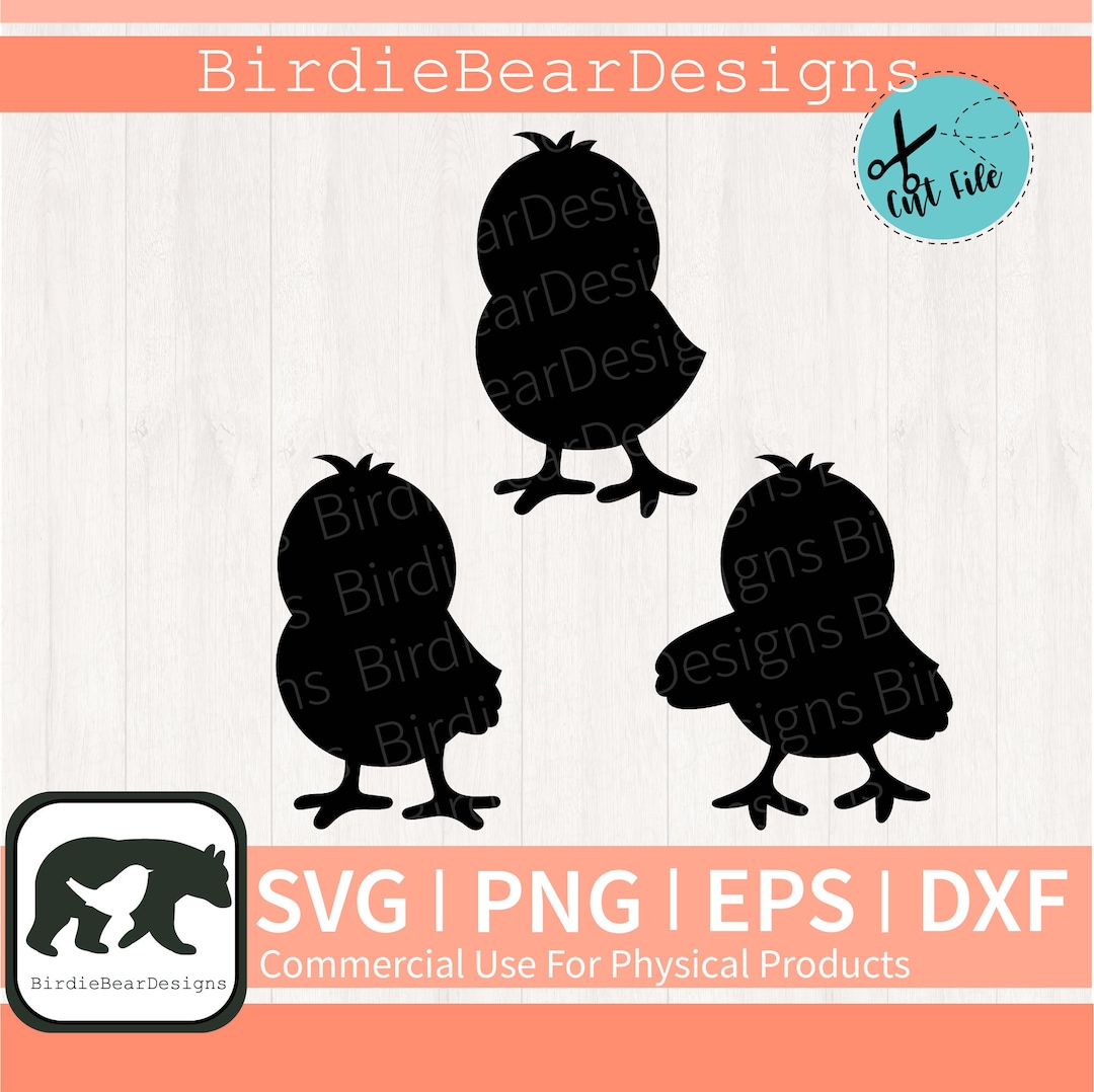 Chick SVG Chick Silhouette SVG Easter Chick Svg Chick - Etsy