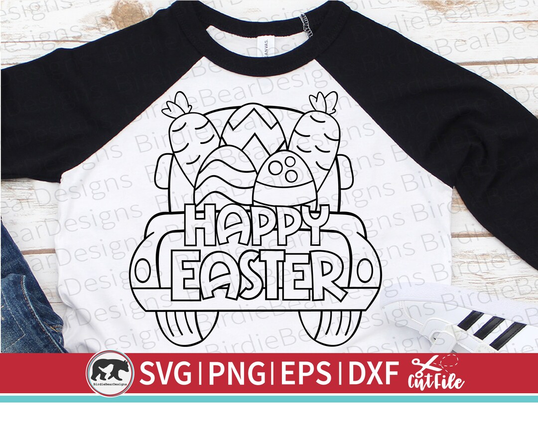 Easter Coloring Svg, Easter Coloring Shirt Svg, Happy Easter Svg ...