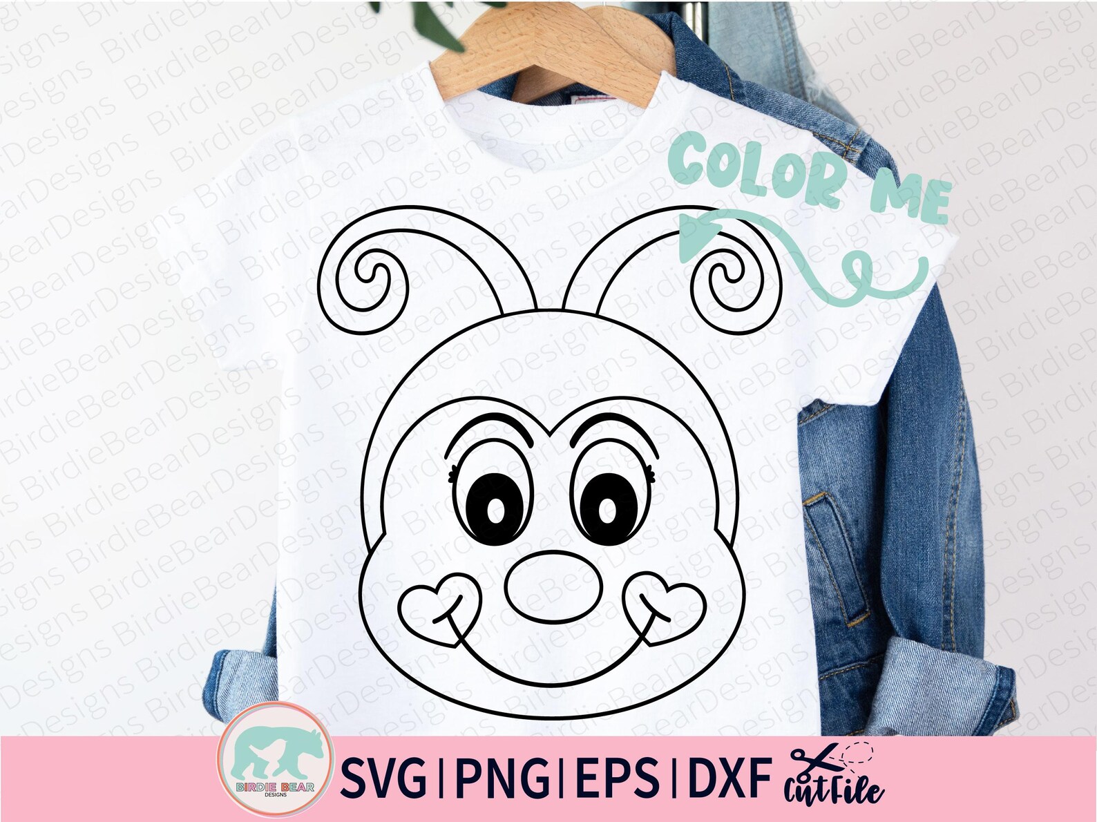 Love Bug Svg, Ladybug Face Svg, Valentine Coloring Svg, Valentine ...