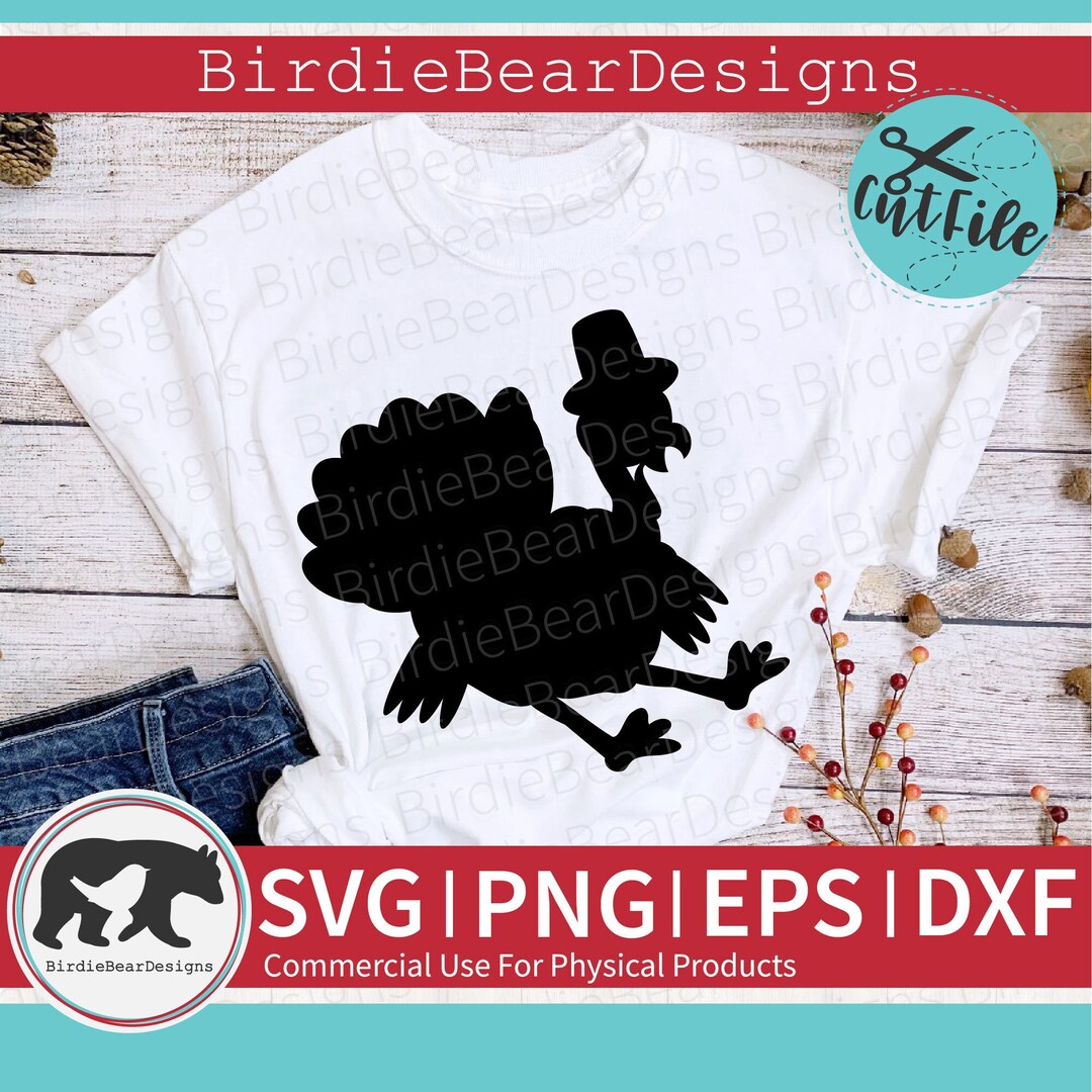 Turkey SVG - Turkey Silhouette SVG - Cute Turkey Svg - Thanksgiving ...