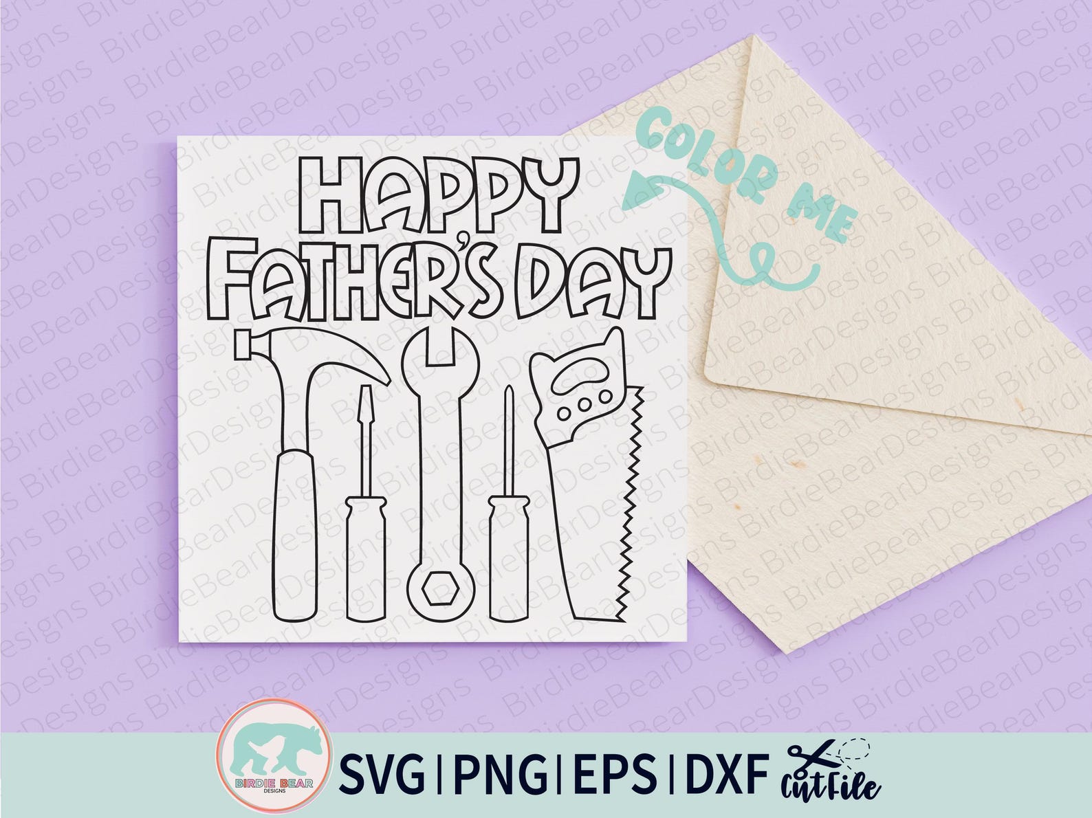 Fathers Day Coloring Svg, Tools Svg, Happy Fathers Day Svg, Dad Color ...