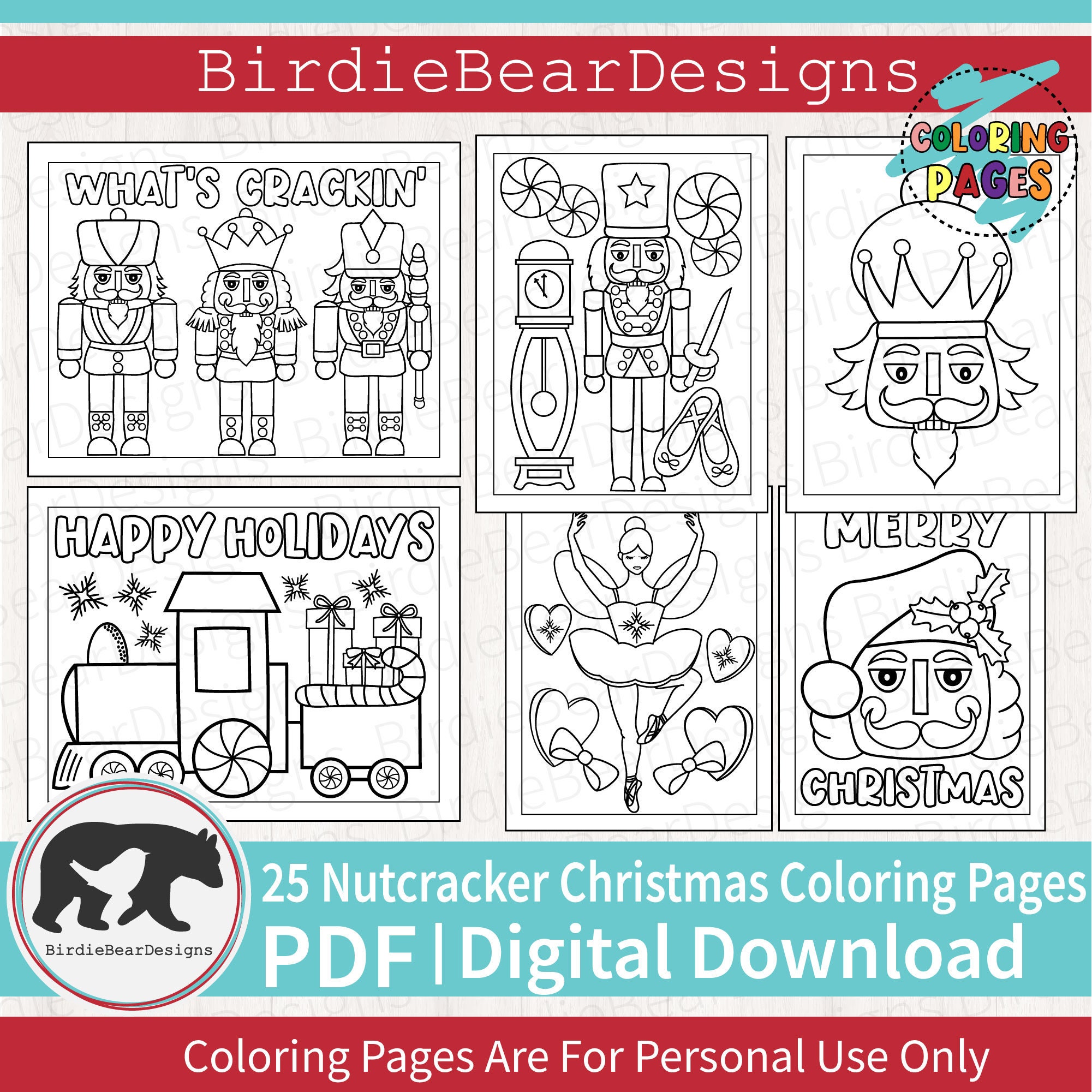 Christmas Coloring Pages, Nutcracker Coloring Page, Coloring Pages ...