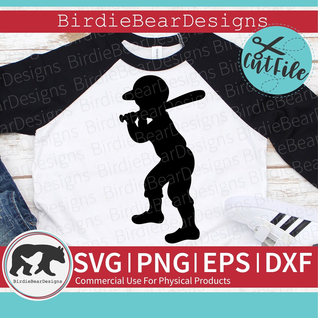 Baseball Player SVG - Baseball SVG for Boys - Baseball Player ...
