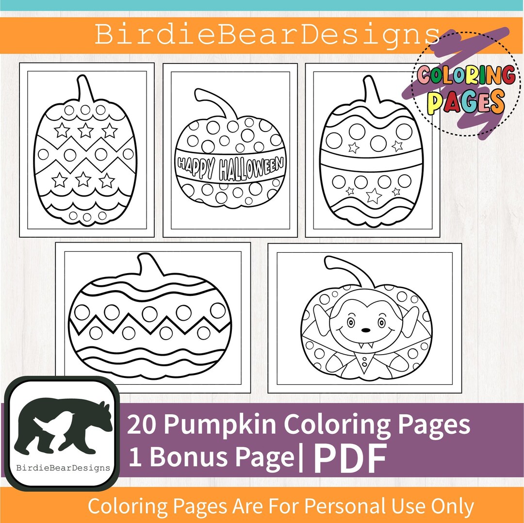 Pumpkin Coloring Pages - Pumpkin Coloring - Halloween Coloring Book ...