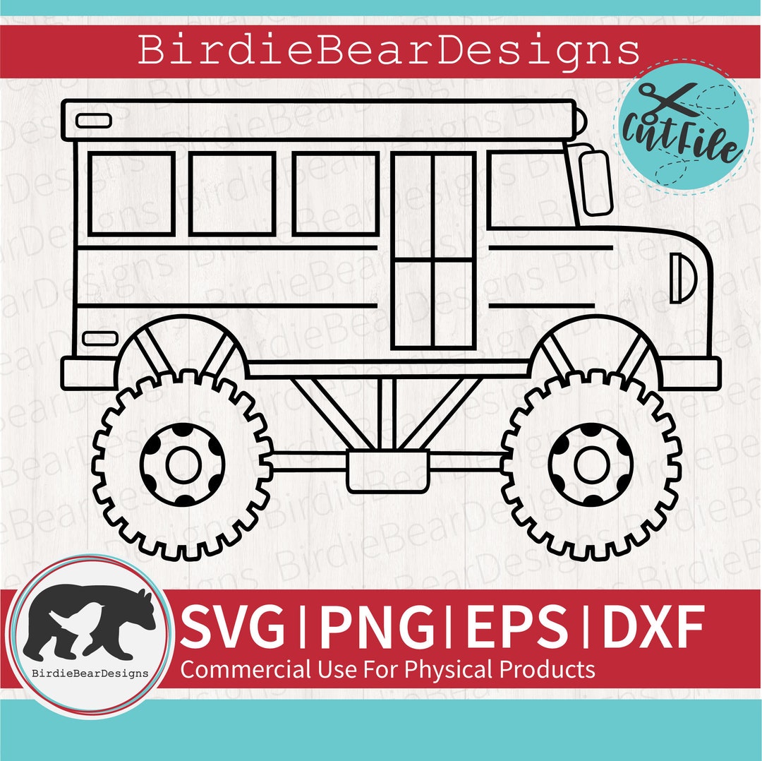 School Bus Svg, Monster Truck Svg, School Coloring Svg, School Bus ...