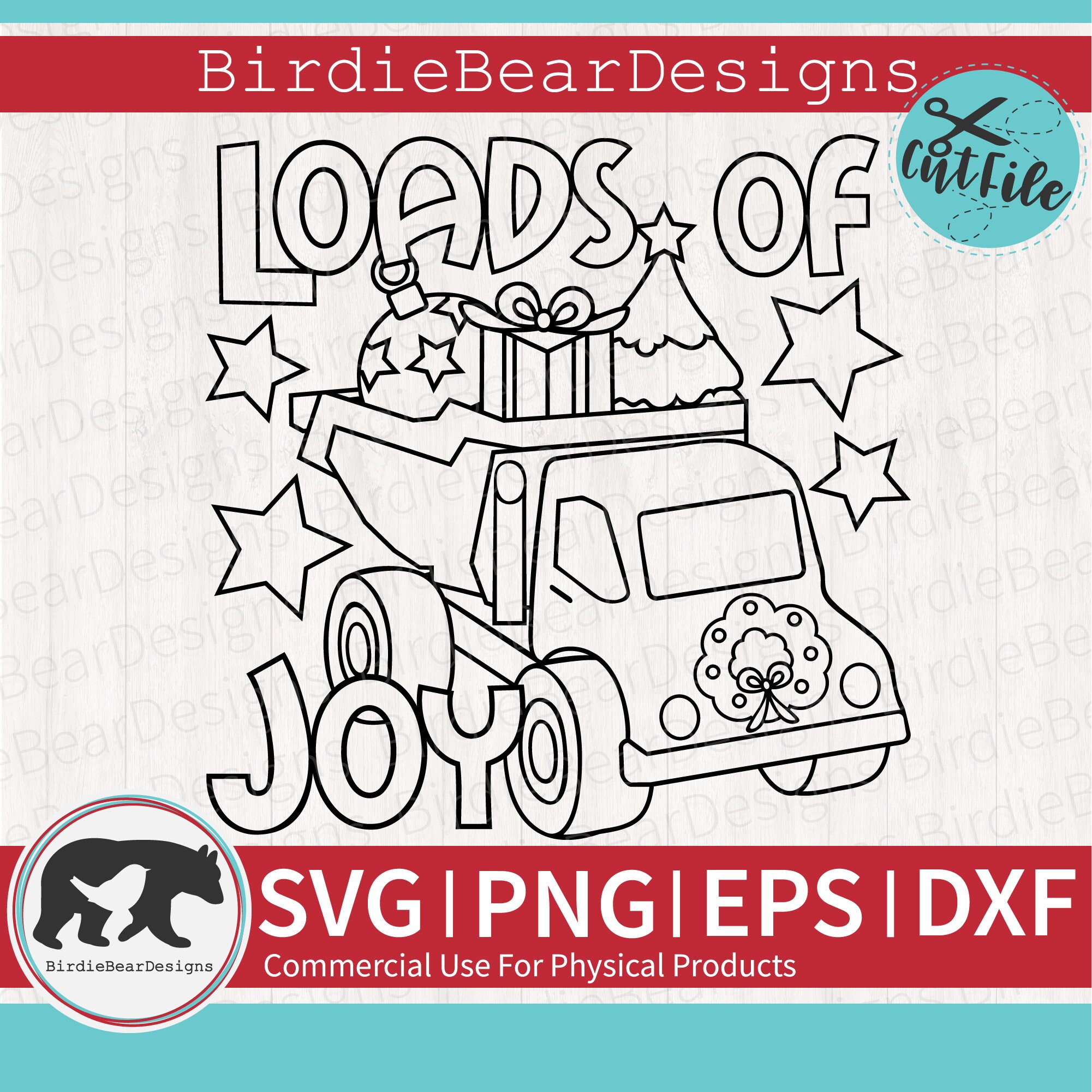 Christmas Coloring SVG, Dump Truck Svg, Christmas Truck Svg, Coloring ...