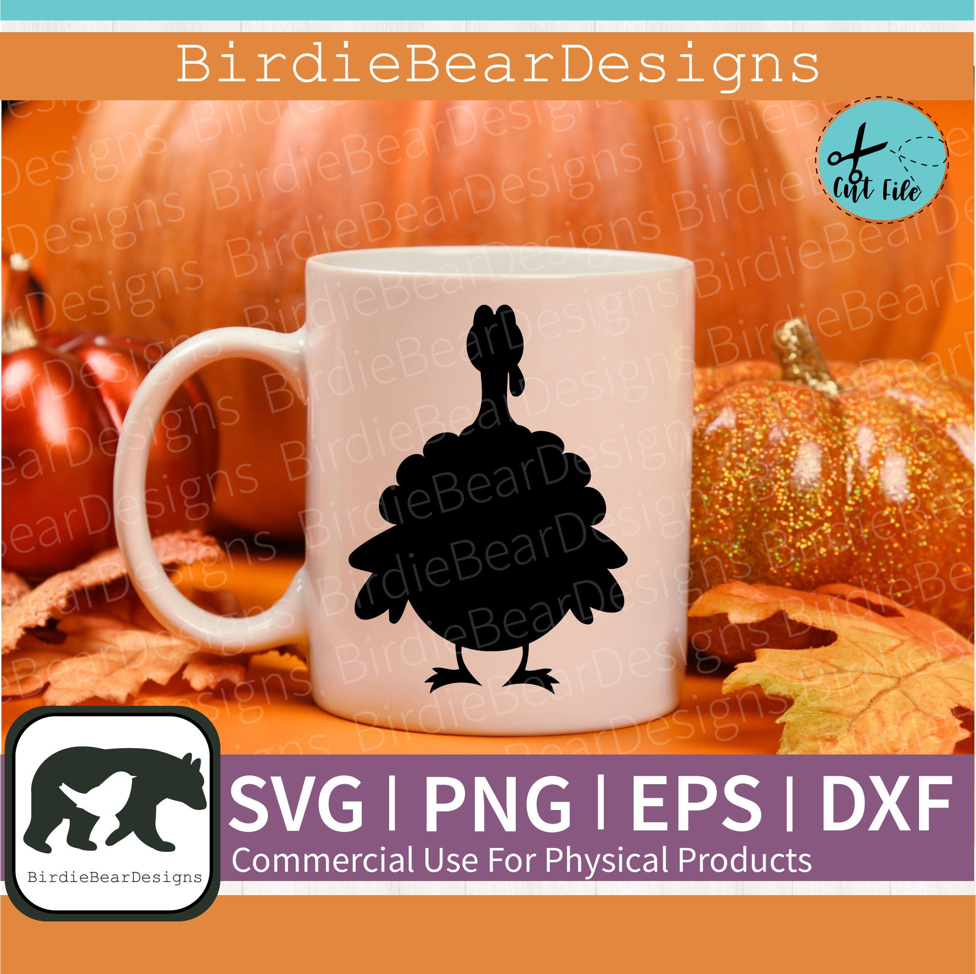 Turkey SVG Turkey Silhouette SVG Cute Turkey Svg Turkey - Etsy