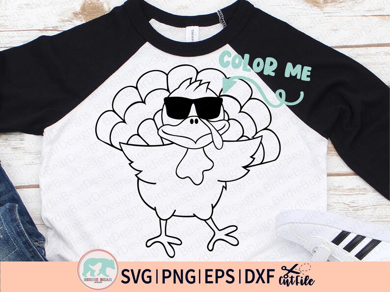 Turkey Outline Svg, Fall Coloring Svg, Png, Turkey Face Svg, Turkey Svg ...