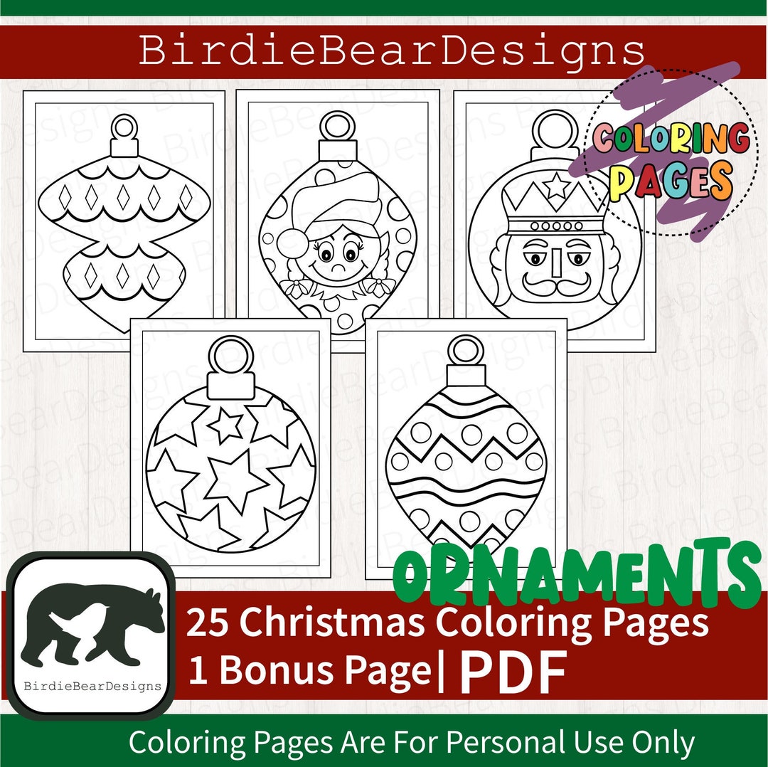 Christmas Coloring Pages - Ornament Coloring Page - Christmas Ornament ...