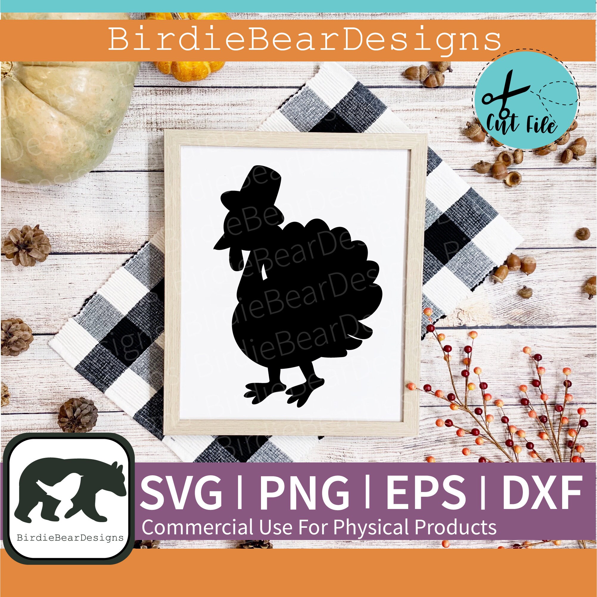 Turkey SVG Turkey Silhouette SVG Cute Turkey Svg Turkey - Etsy