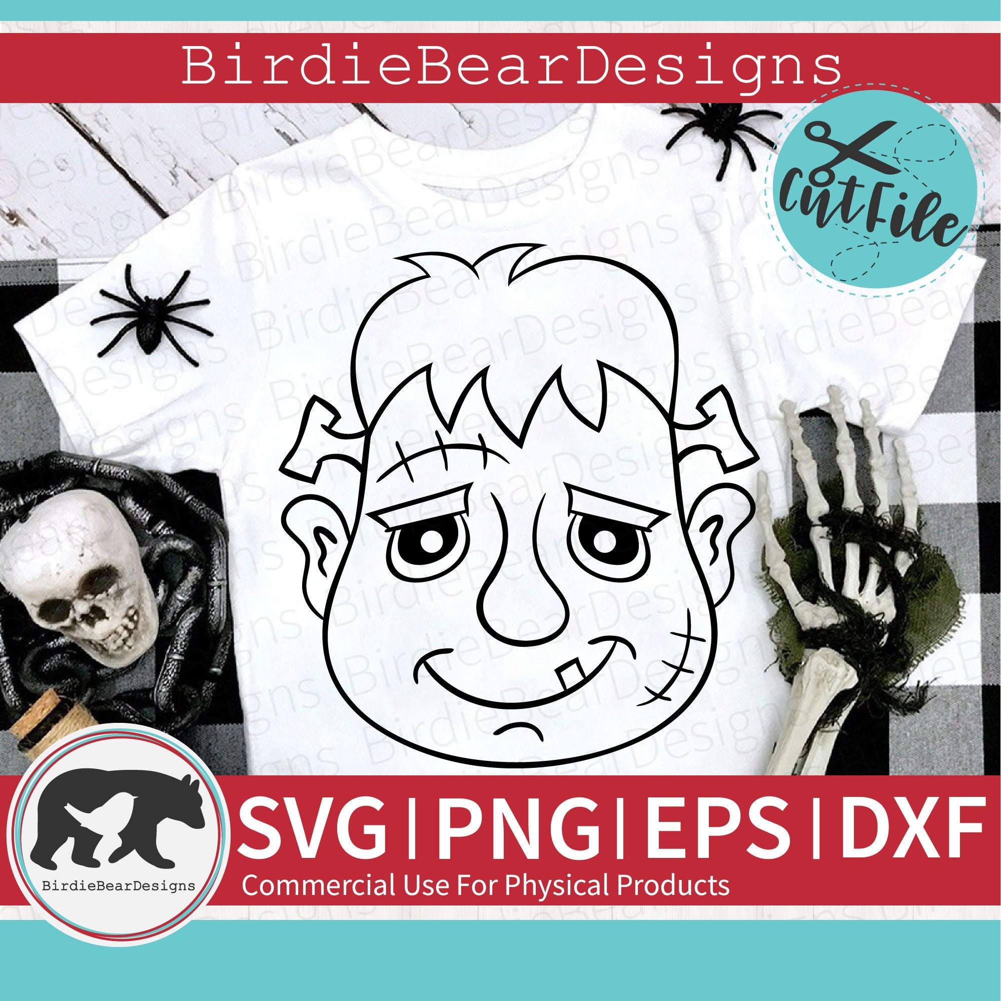 Monster Face Svg, so Franken Cute Svg, Halloween Coloring Svg, Png ...