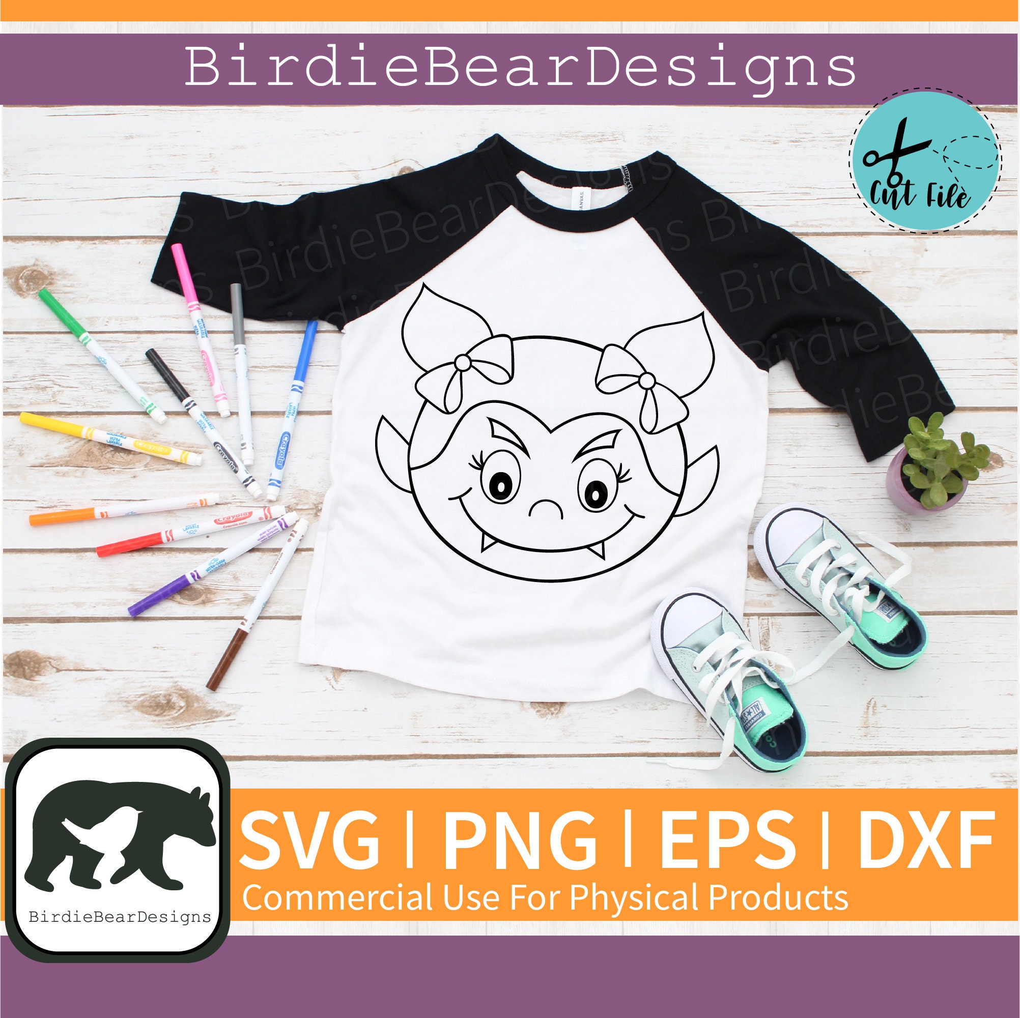 Vampire SVG Cute Vampire Svg Vampire Clipart Monster | Etsy