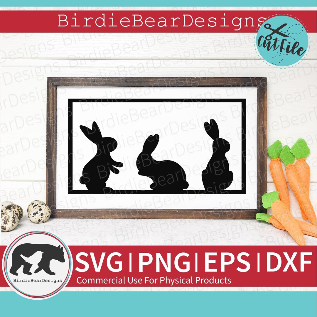 Rabbit SVG Bunny SVG Easter Bunny Svg Easter Svg Rabbit Cut File Easter ...