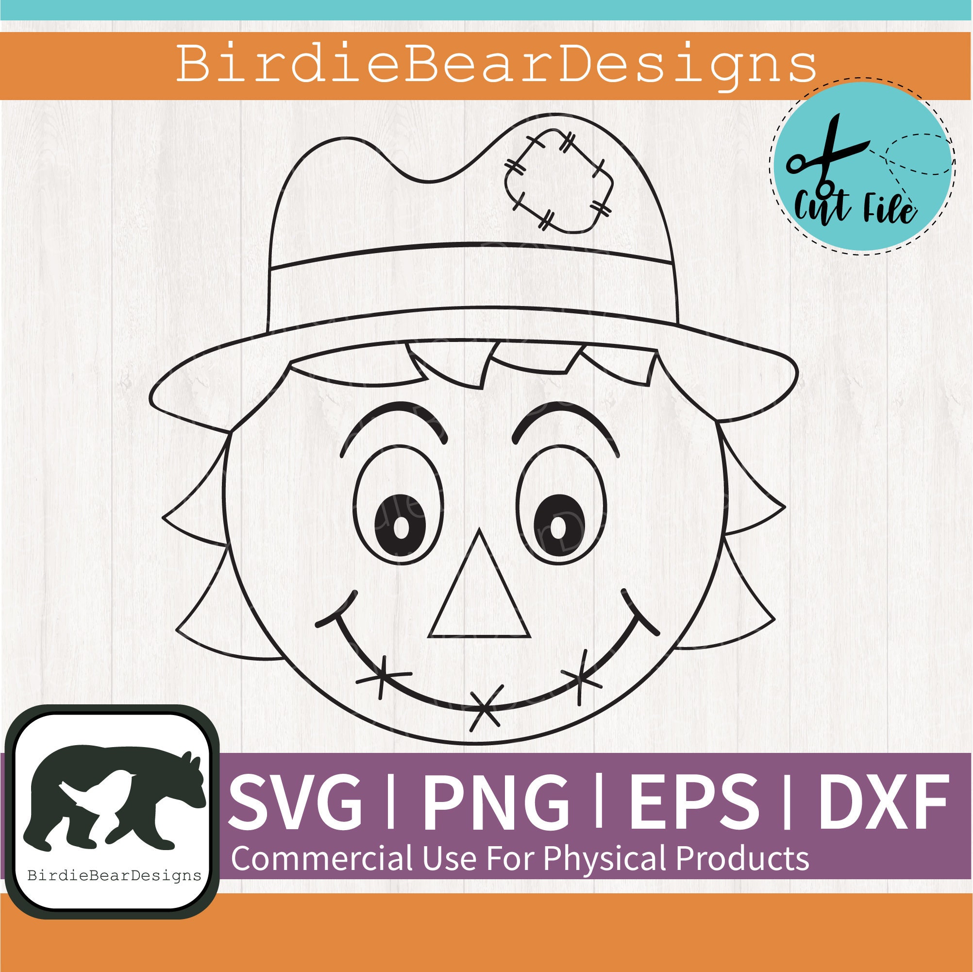 Cute Scarecrow Face SVG Scarecrow Svg Scarecrow Boy Svg - Etsy