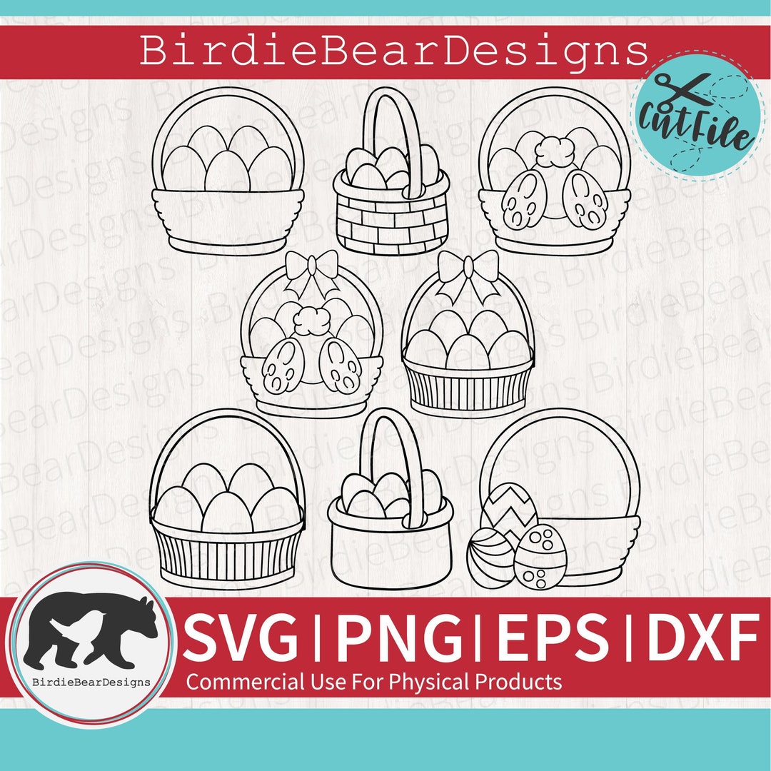 Osterkorb SVG Osterkorb Bundle Korb mit Eiern - Etsy.de