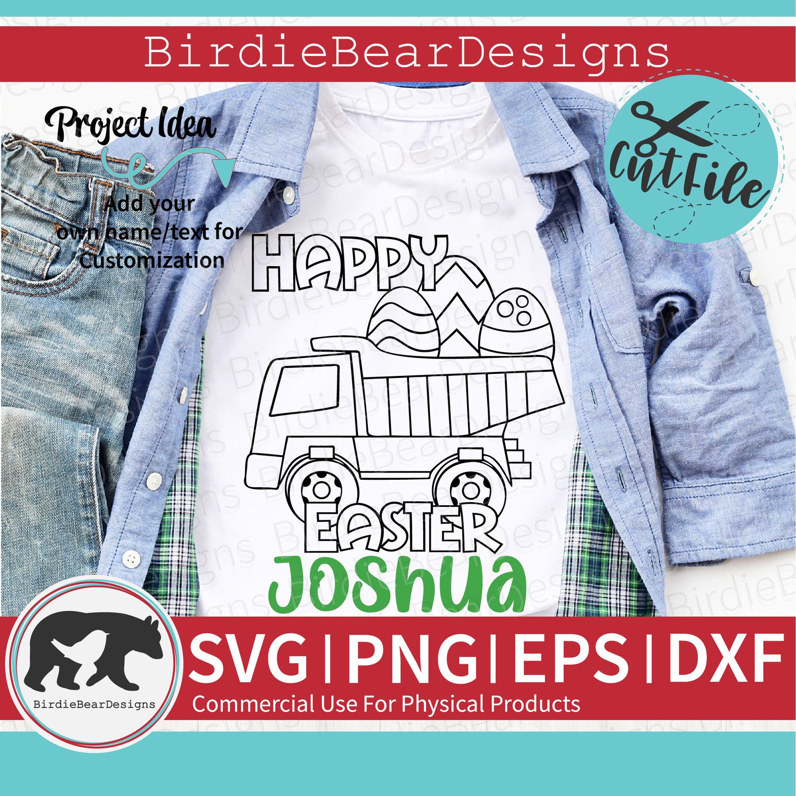Happy Easter SVG Easter Dump Truck SVG Easter Truck Svg - Etsy