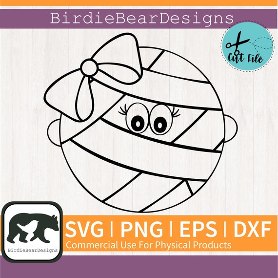 Mummy SVG Cute Mummy Svg Halloween Coloring Svg Girl - Etsy