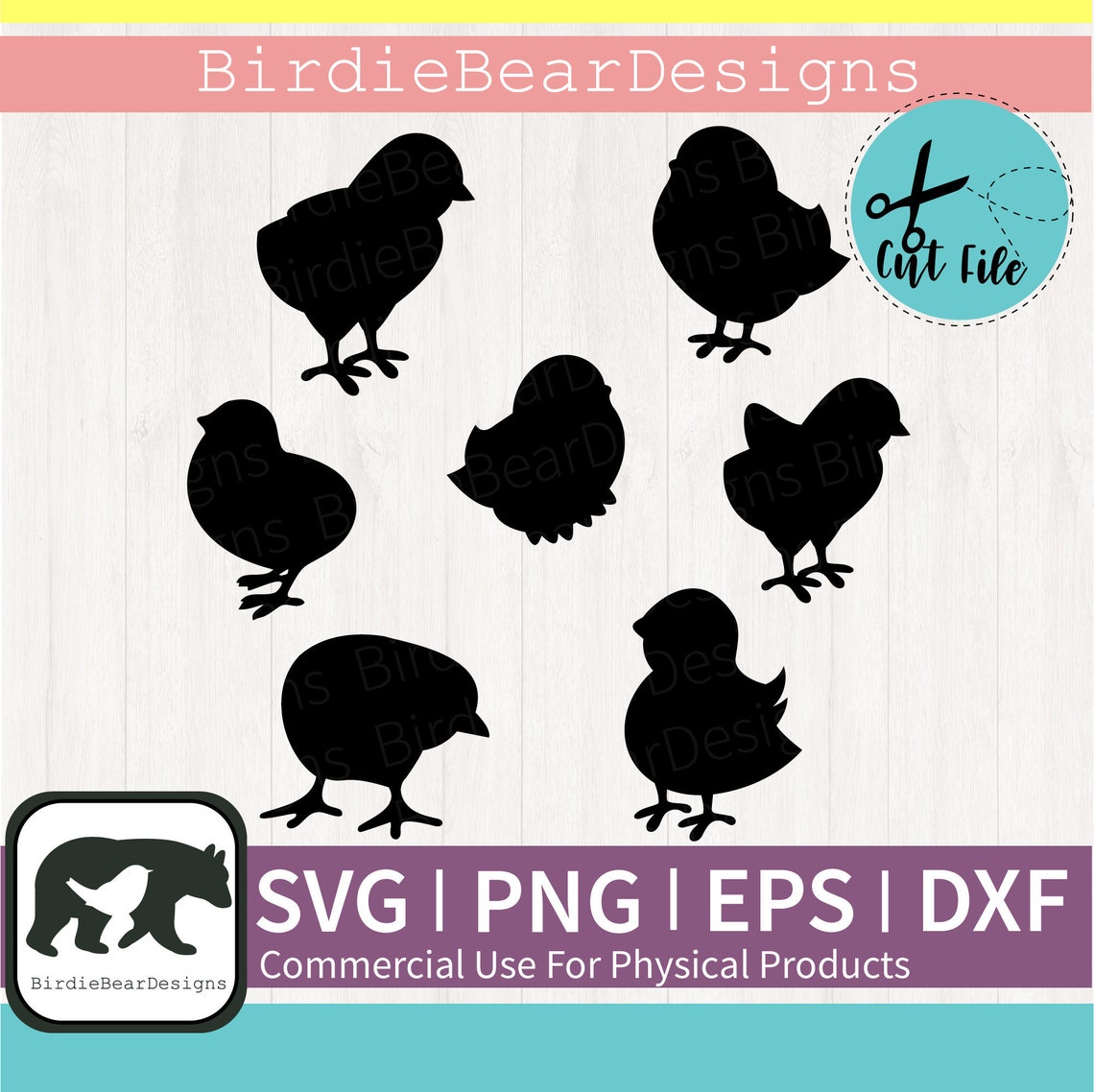 Chick SVG Chick Silhouette SVG Easter Chick Svg Chick | Etsy