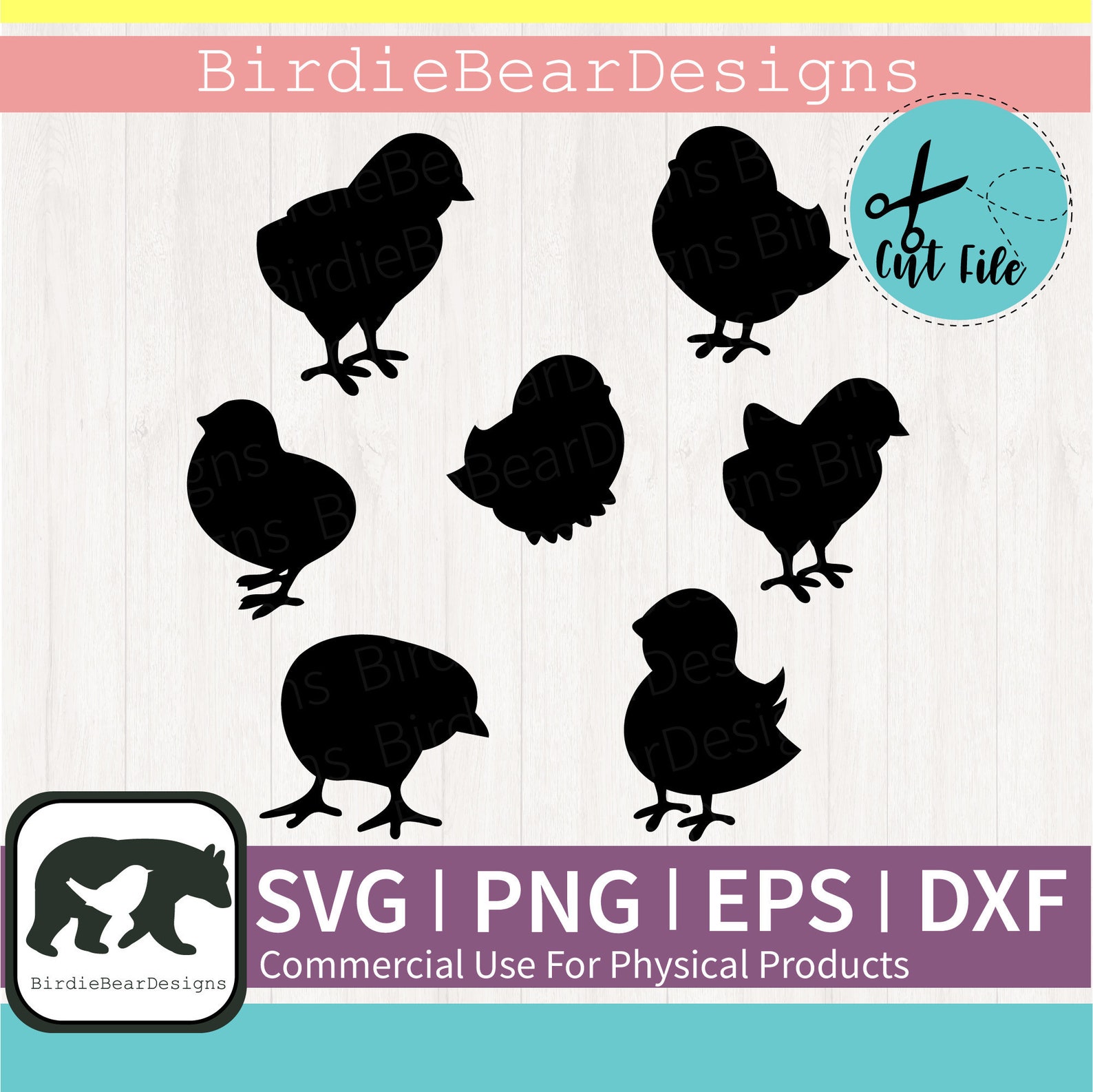 Chick SVG Chick Silhouette SVG Easter Chick Svg Chick | Etsy