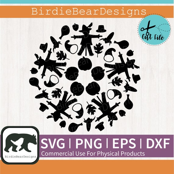 Fall SVG Autumn SVG Fall Mandala Svg Scarecrow Svg - Etsy