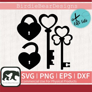 Heart Key SVG Heart Lock and Key Svg Lock and Key Svg - Etsy