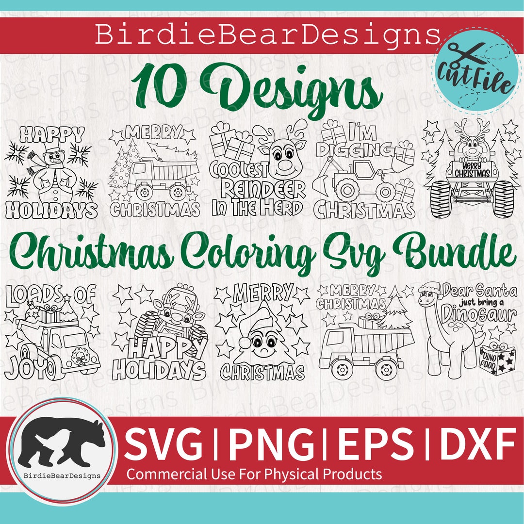 Christmas Coloring Svg, Christmas Coloring Shirt Bundle, Boys Christmas ...